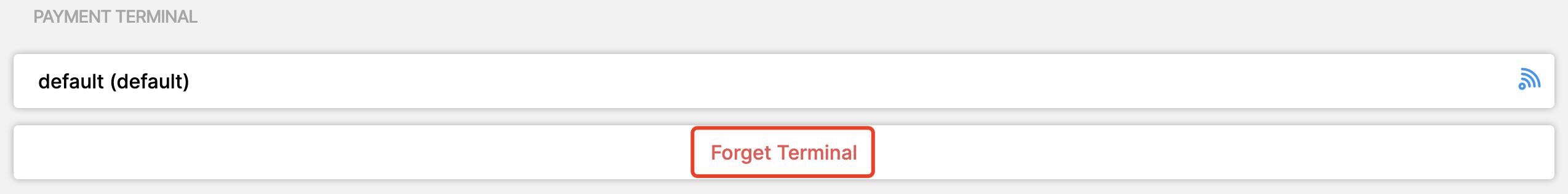 Setting Up: Payment Terminals